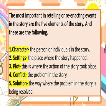 ENGLISH Q3 LESSON 6.pptx talks about story elements | PPTX