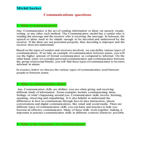 Communication skills in an organizational setting with emphasis on ...