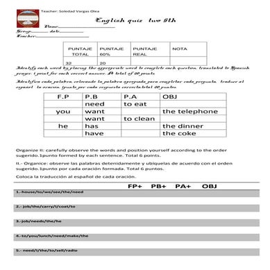 Jeopardy Game 5th Grade 1 | PPT