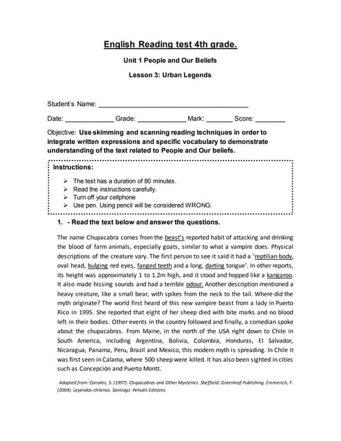 English corner 4 | PDF