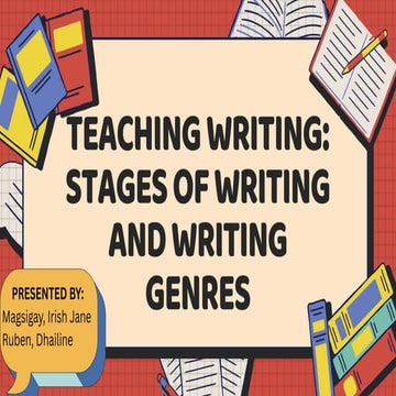 TEACHING WRITING AND STAGES OF WRITING AND WRITING | PDF