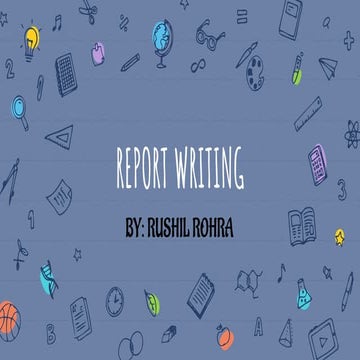 Report Writing | PPT