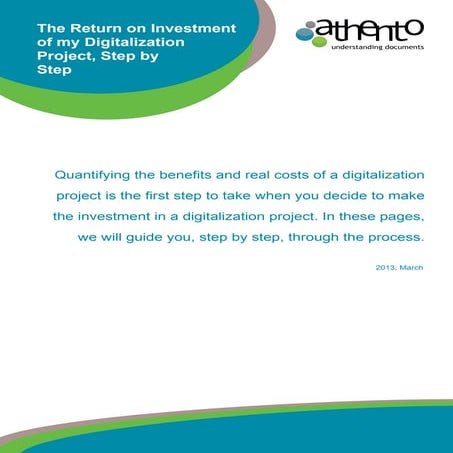 The Return on Investment of my Digitalization Project, Step by Step ...