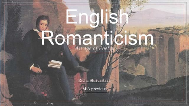 lyric and ode in romantic age | PPTX