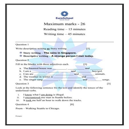 english SA -1 exam PDF.pdf | Educational Assessment | Education