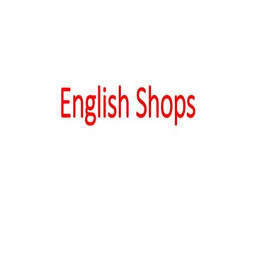 English shops | PPT