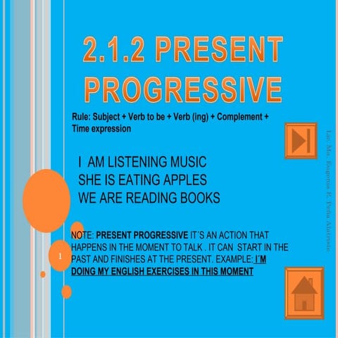 Present progressive | PPTX