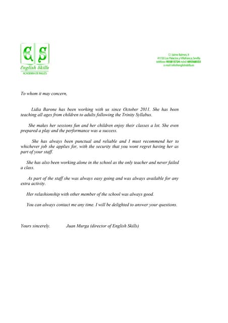 Julie Droney Reference letter | DOCX