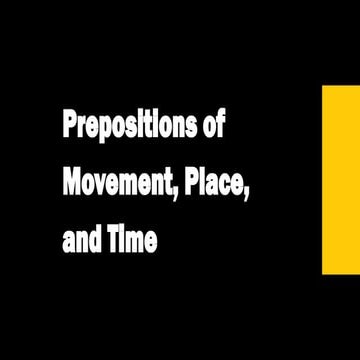 Preposition And Its Types Ppt