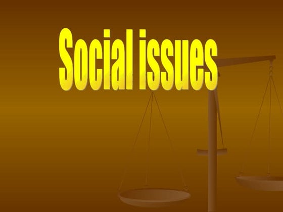 Social issues | PPT