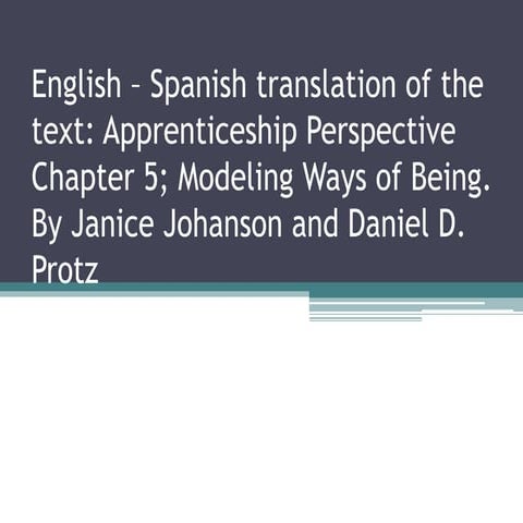 English – spanish translation of the text | PPTX