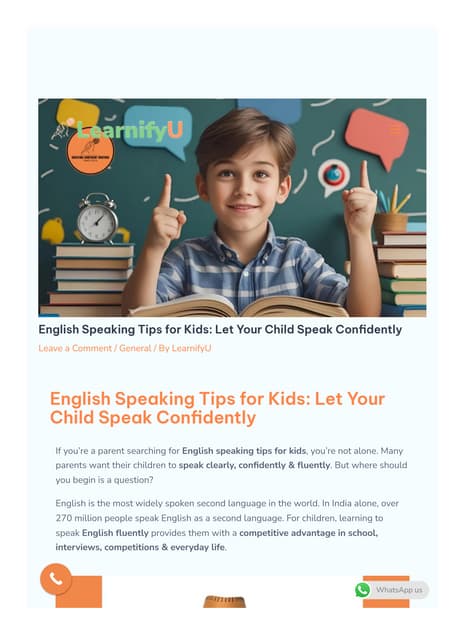 Public Speaking vs Debate for Kids in Gurugram - LearnifyU | PDF