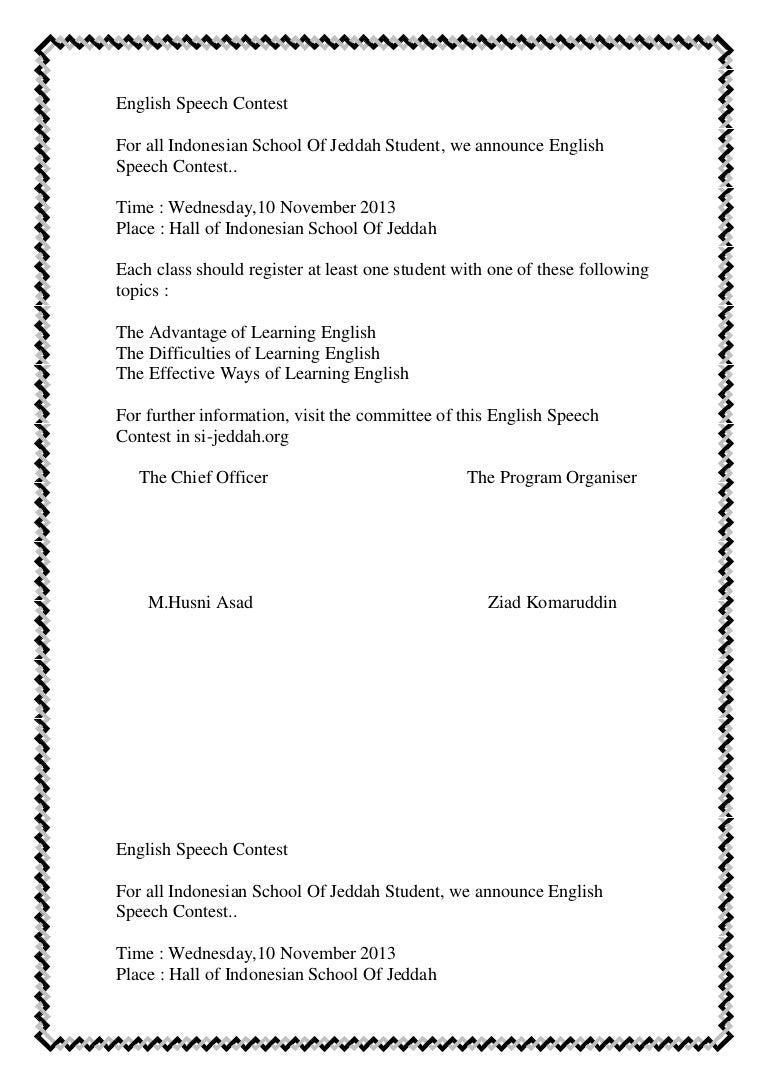 English Speech Contest english-speech-contest