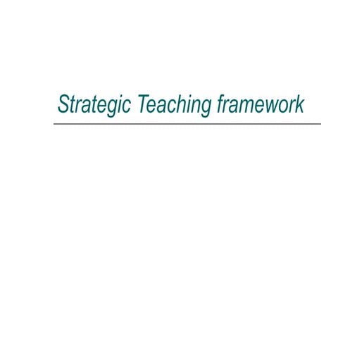 English strategic teaching | PPT