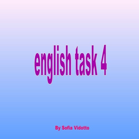 English task 4 | PPT