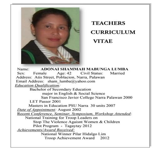 English teachers profile | PDF