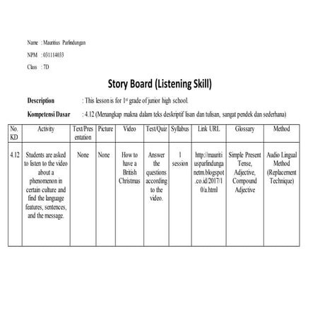 Listening Skill English Teaching Media | PPT