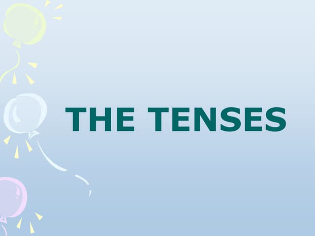 Verb tenses (table) | PDF