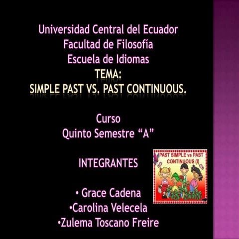 Simple Past Vs. Past Continuous | PPTX