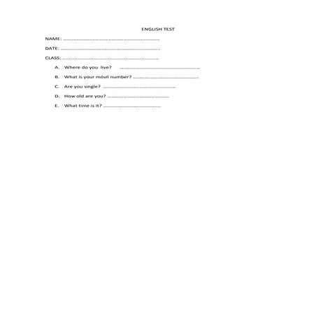 English test | DOC