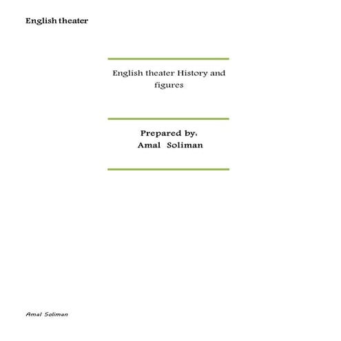 English theater | DOCX