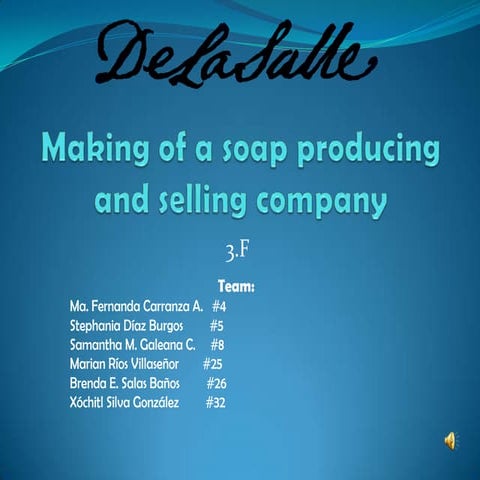 Strategies for making a soap selling company | PPTX