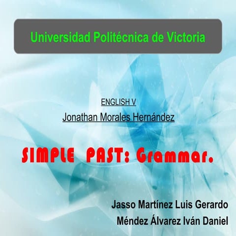 Simple Past: Grammar. | PPT