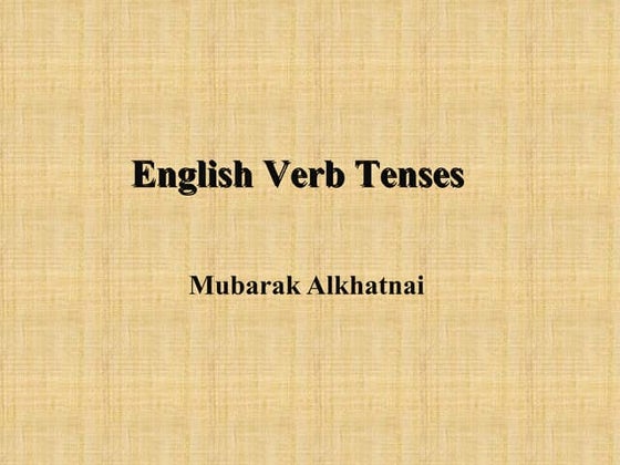 Review of tenses | PPT