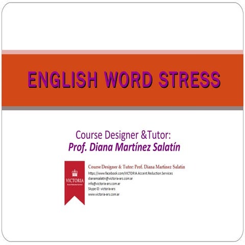 English word stress | PPT