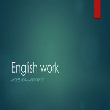 English work class | PPT