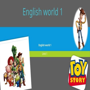 English world Book 1 Unit on describing toys | PPT