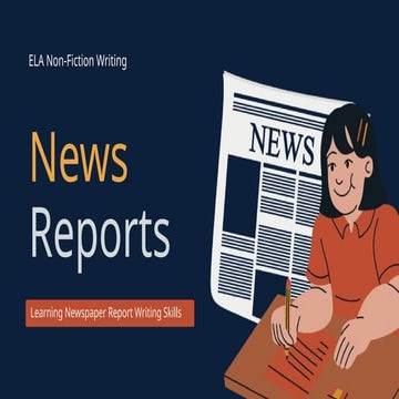 English Writing to InformNewspaper Report Writing Skills Educational ...