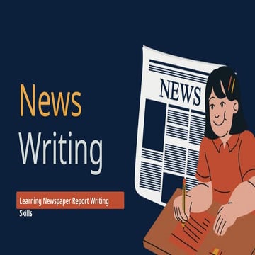English Writing to InformNewspaper Report Writing Skills Educational ...