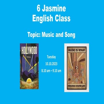 Year 6 English Unit 6 Music and song.pptx
