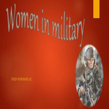 WOMEN IN MILITARY | PPTX