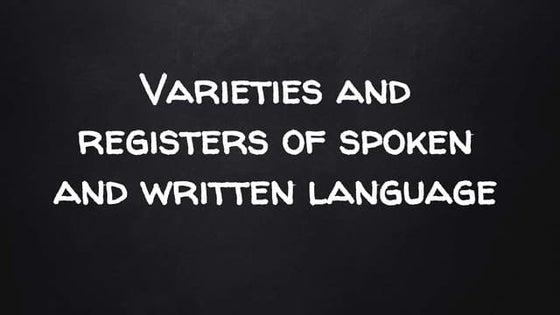 Types of Language Registers | PPT