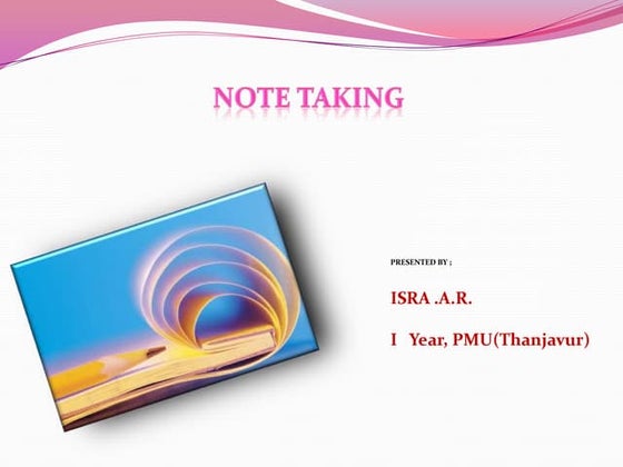 Note taking | PPT