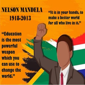 PPT ON NELSON MANDELA CLASS 10 SCHOOL PROJECT | PPTX