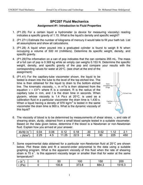 To determine the surface tension of given liquid using Stalagmometer. | PPT