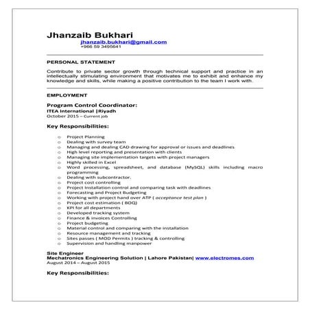 Qasim Javed Resume | PDF