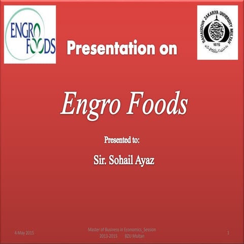 Engro Foods | PPTX