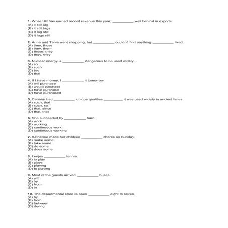 English Sample paper for AIAMEE Entrance Exam preparation | PDF | Education