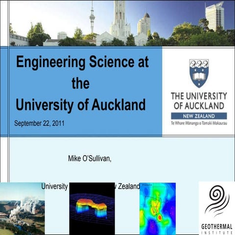 Engineering Science at the Auckland University | PPT