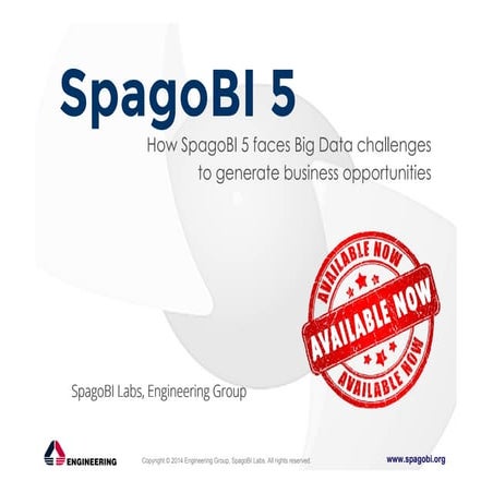 Webinar - How SpagoBI 5 faces Big Data challenges to generate new business opportunities | PDF