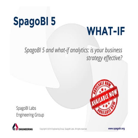 Webinar - SpagoBI 5 and what-if analytics: is your business strategy effective? | PDF