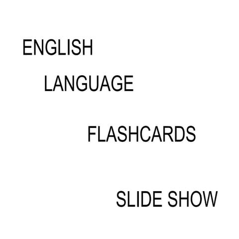 English Vocabulary SlideShow | ODP