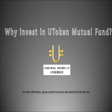 U Tokens Mutual Fund Introduction | PPT