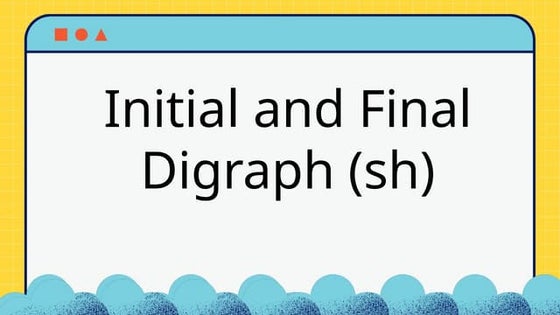 Meet the consonant digraphs th, sh and ch | PPT