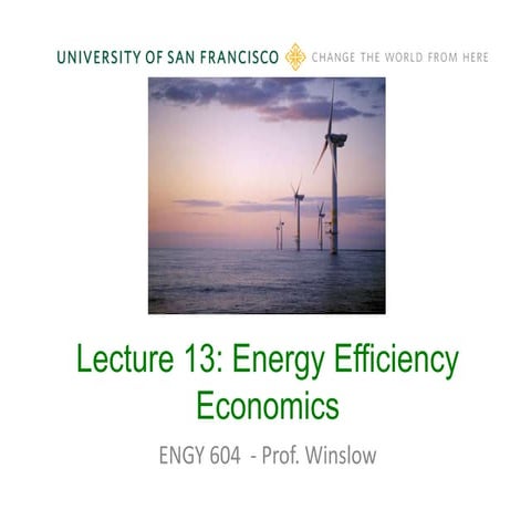 Energy Efficiency Economics | PPTX