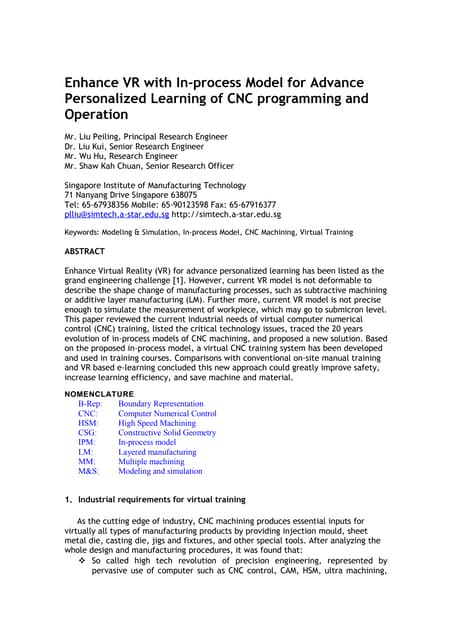 Project poster virtual cnc | PDF